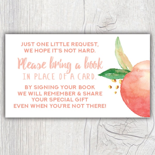 Book Insert Cards - Etsy