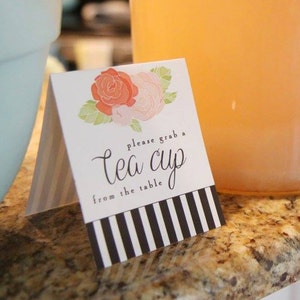 Printable Tea Party Labels Food and Drink Labels Buffet - Etsy