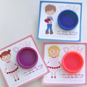 Printable Classroom Valentine Tags Valentines Day Play Dough Labels Doh ...