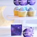Printable Galaxy Birthday Party Food Labels Food Tents Buffet Cards Two ...