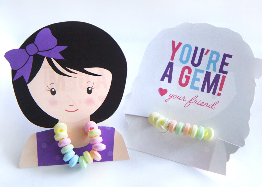 Printable Classroom Valentine Tags Valentines Day Candy | Etsy