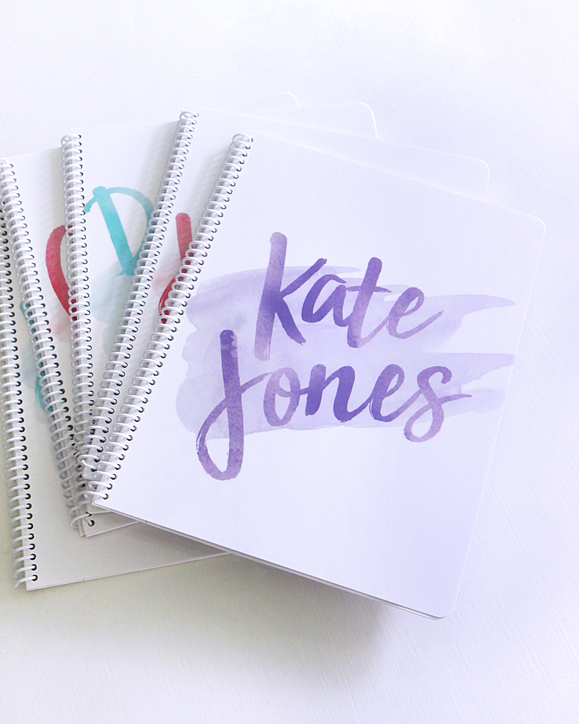 Personalized spiral notebooks Back to school gift 50 lined | Etsy