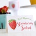 Printable Strawberry Party Food Labels Food Tents Buffet Cards Berry ...