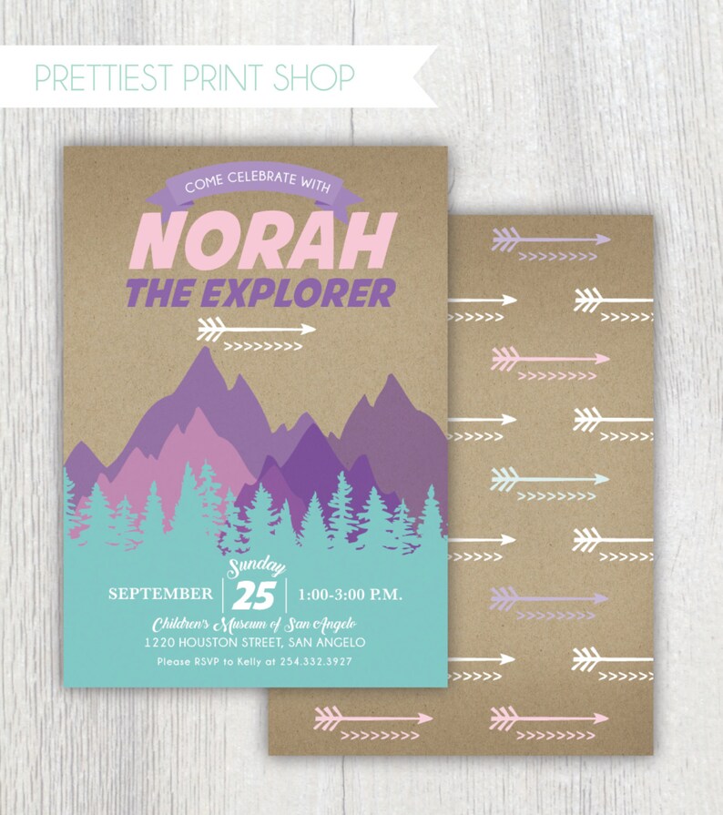 Printable Explorer Birthday Invitation Adventure Party - Etsy