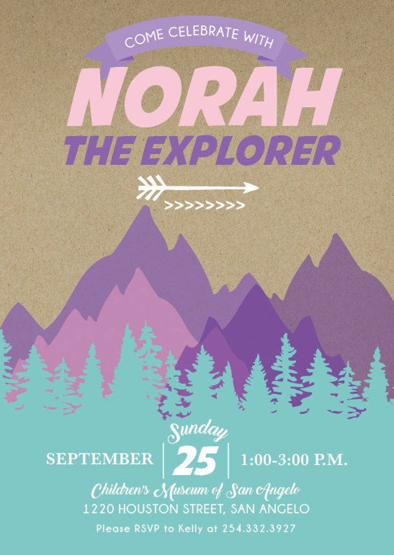 Printable Explorer Birthday Invitation Adventure Party - Etsy