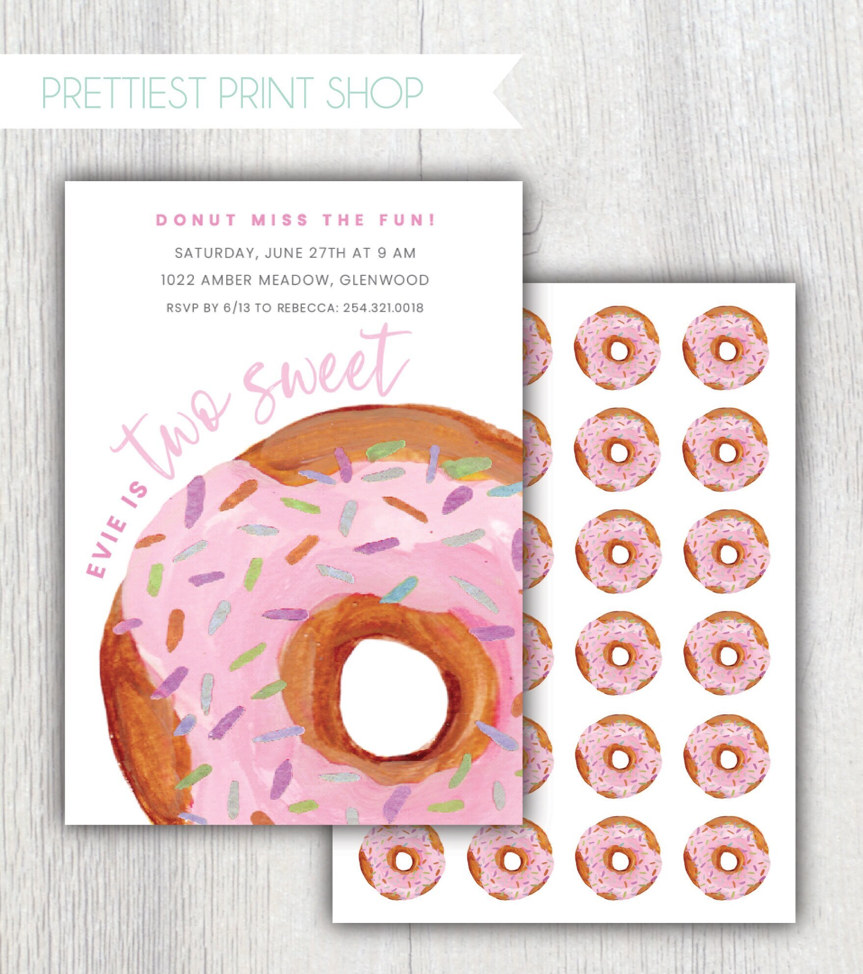 Bagel Birthday Invitation