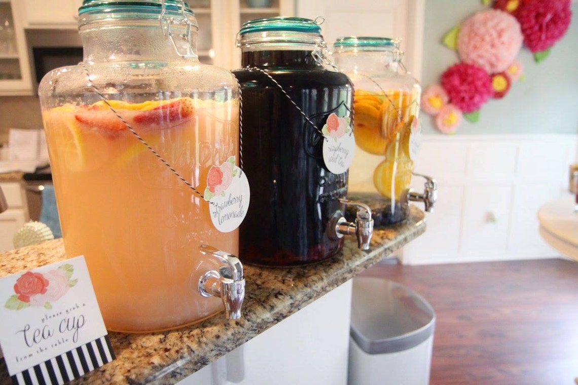 Printable Tea Party Labels Food and Drink Labels Buffet | Etsy