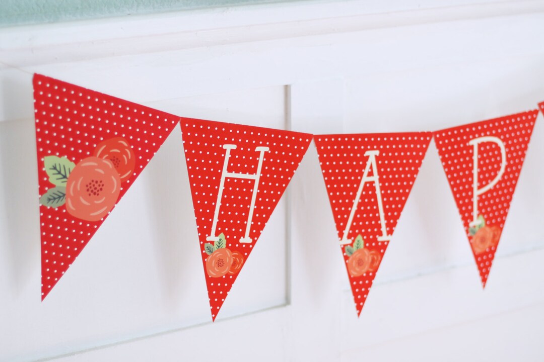 Printable Picnic Party Banner Party Favor Labels Floral - Etsy