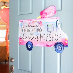 Printable Popsicle Truck Welcome Sign Popsicle Sign Popsicle Party Sign ...