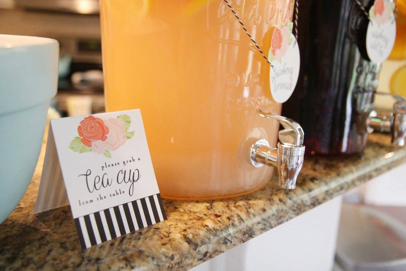 Printable Tea Party Labels Food and Drink Labels Buffet | Etsy