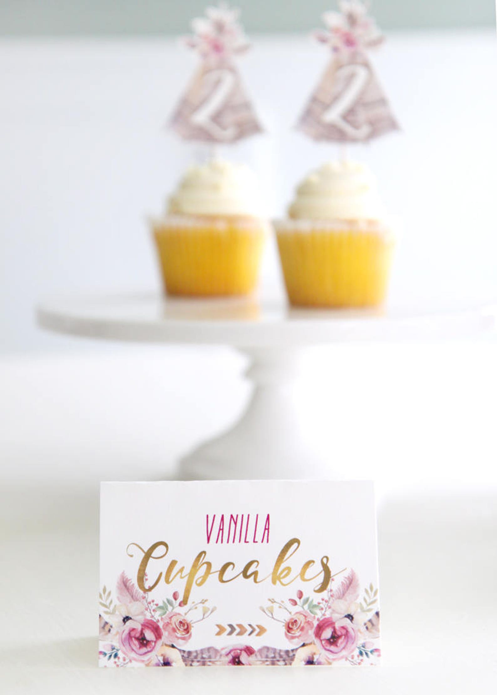 Printable Bohemian Floral Food Labels Food Tents Buffet - Etsy