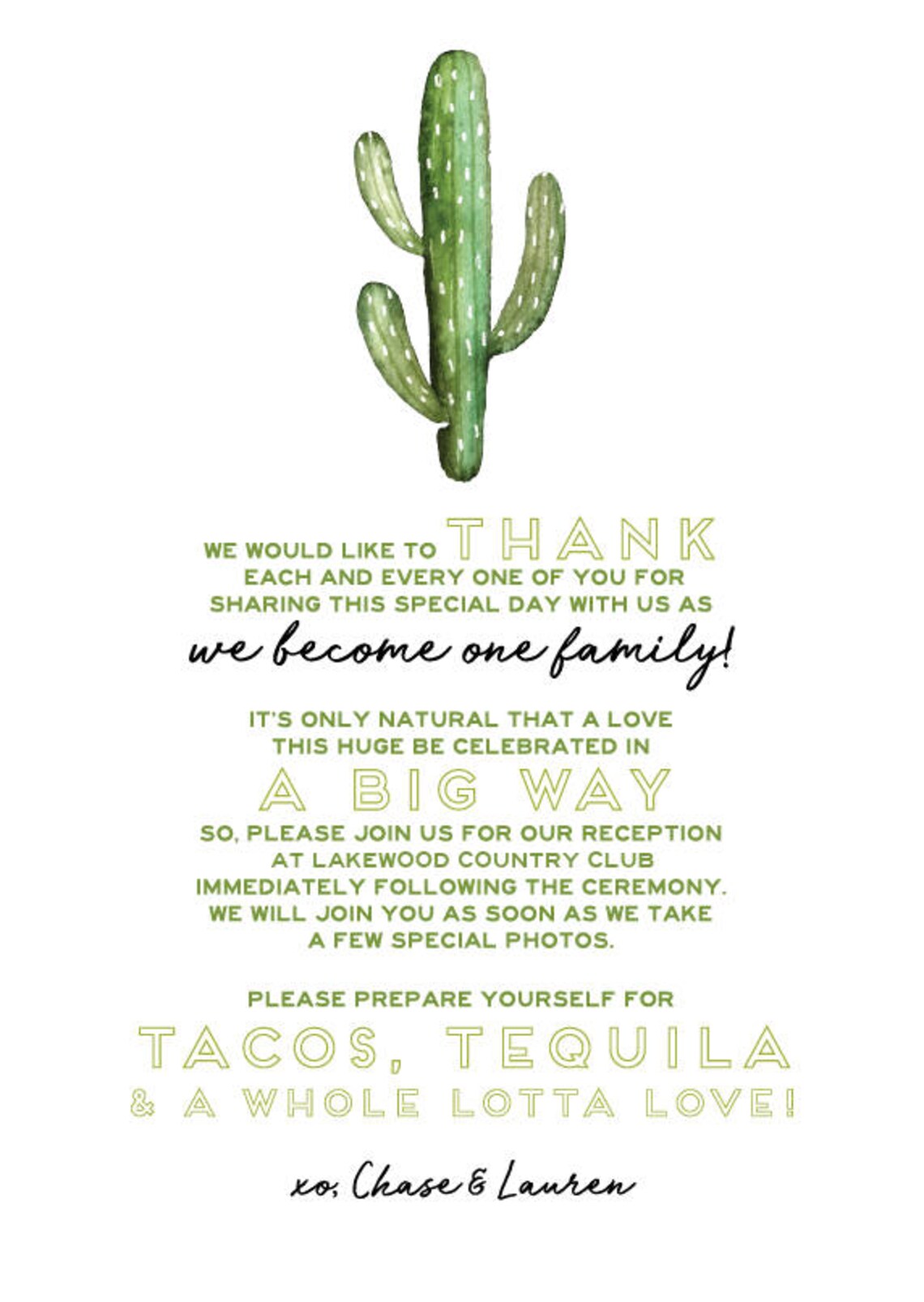 Printable Cactus Wedding Program Serape and Cactus Taco | Etsy