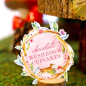Printable Woodland Fairy Party Food Labels Enchanted Forest Labels ...