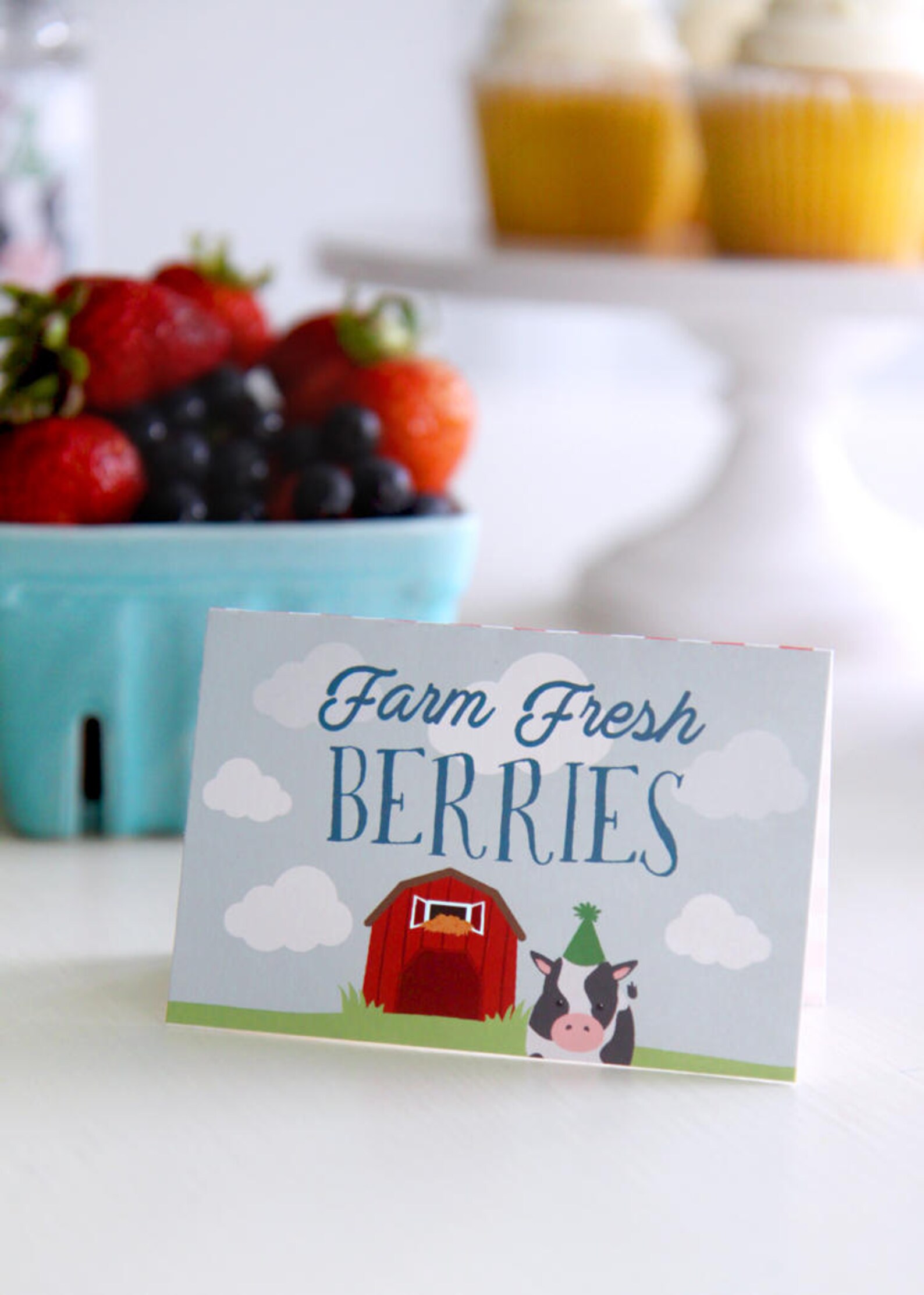 Printable Farm Birthday Food Labels Party Til the Cows Come - Etsy