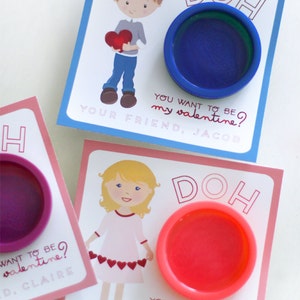 Printable Classroom Valentine Tags Valentines Day Play Dough Labels Doh ...