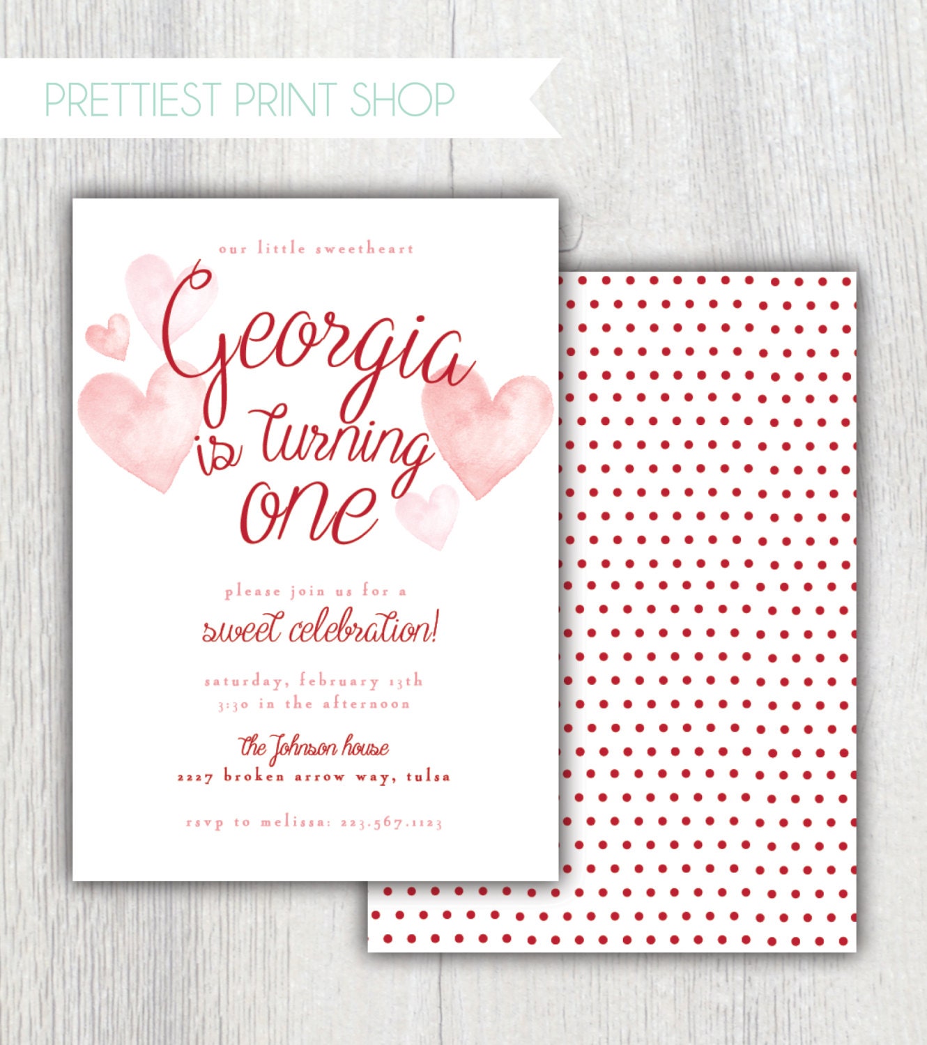 Heart Birthday Invitation Valentine Birthday Invitation Candy Birthday ...