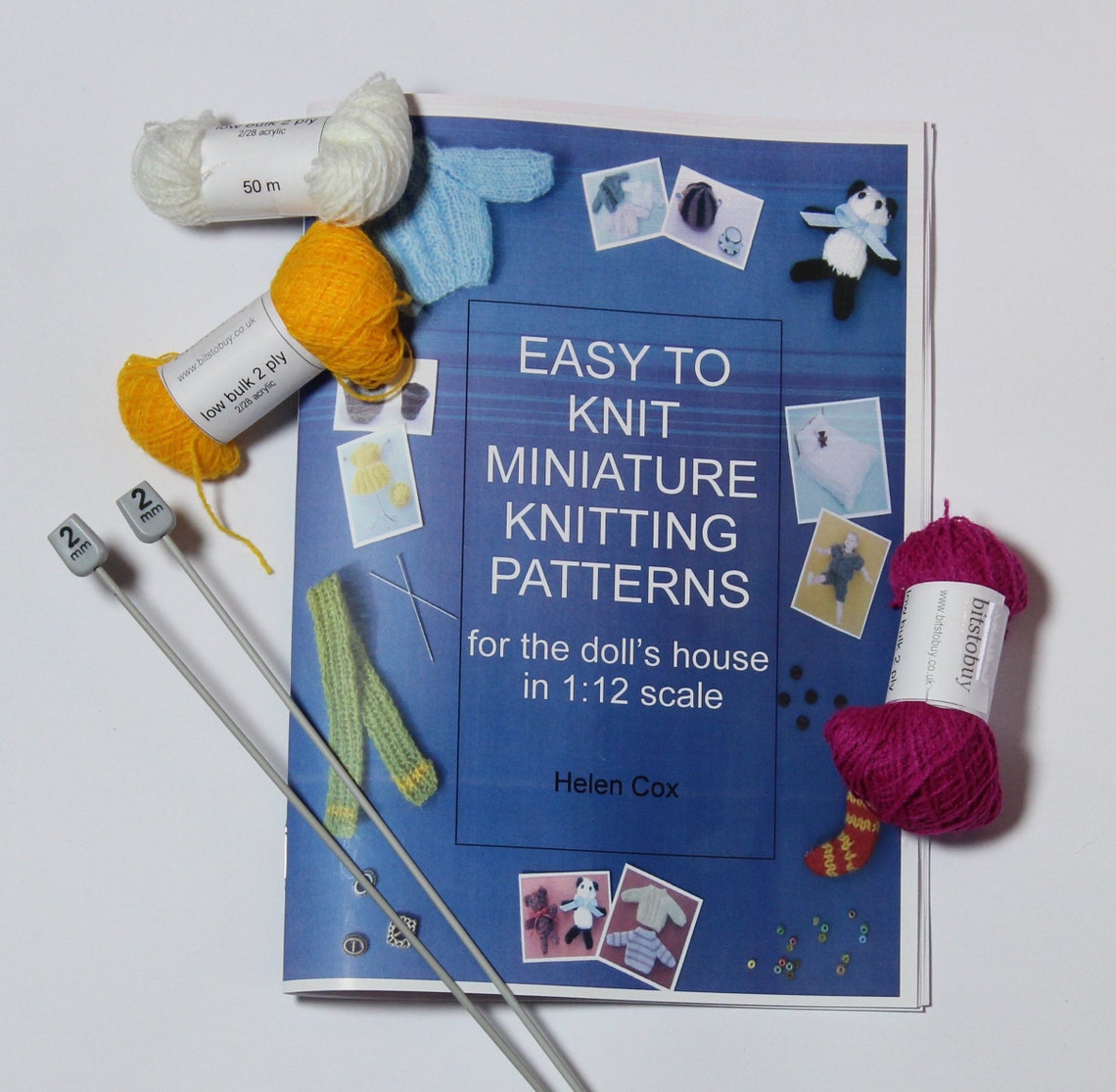 Easy to Knit Miniature Knitting Patterns for the Dolls House - Etsy UK