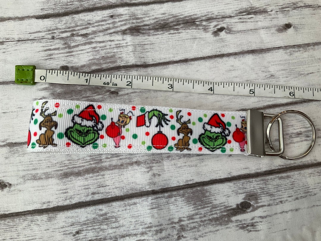 Grinch Themed Key Fob - Etsy