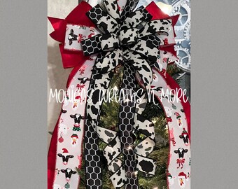 Cow Tree Topper - Etsy