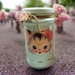 Vintage Kitty Glass Jar - Whimsical Kitschy Kitsch Decor - Vintage ...