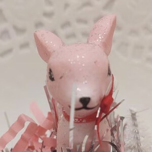 Pink Deer Retro Fawn- ONE Pink Christmas Reindeer Tree OR Shelf ...