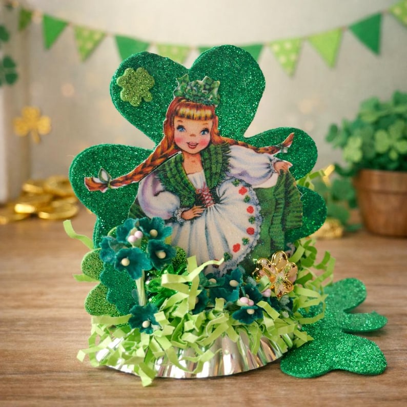 St Patrick's Day Vintage Style Tart Tin Ornament | Saint Paddy's Irish ...