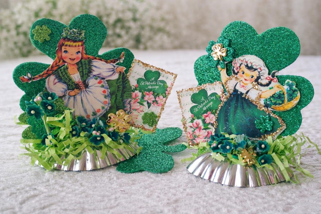 St Patrick's Day Vintage Style Tart Tin Ornament | Saint Paddy's Irish ...