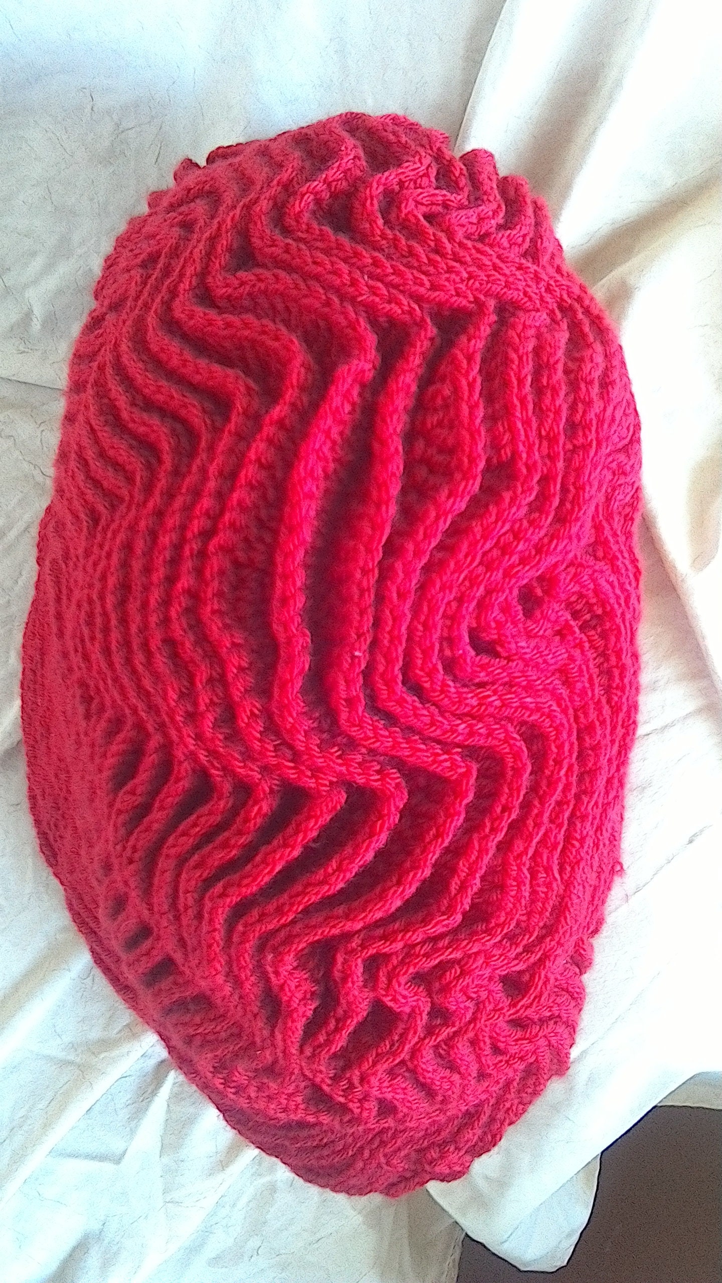 Red Rose Ruffle Pillow - Etsy