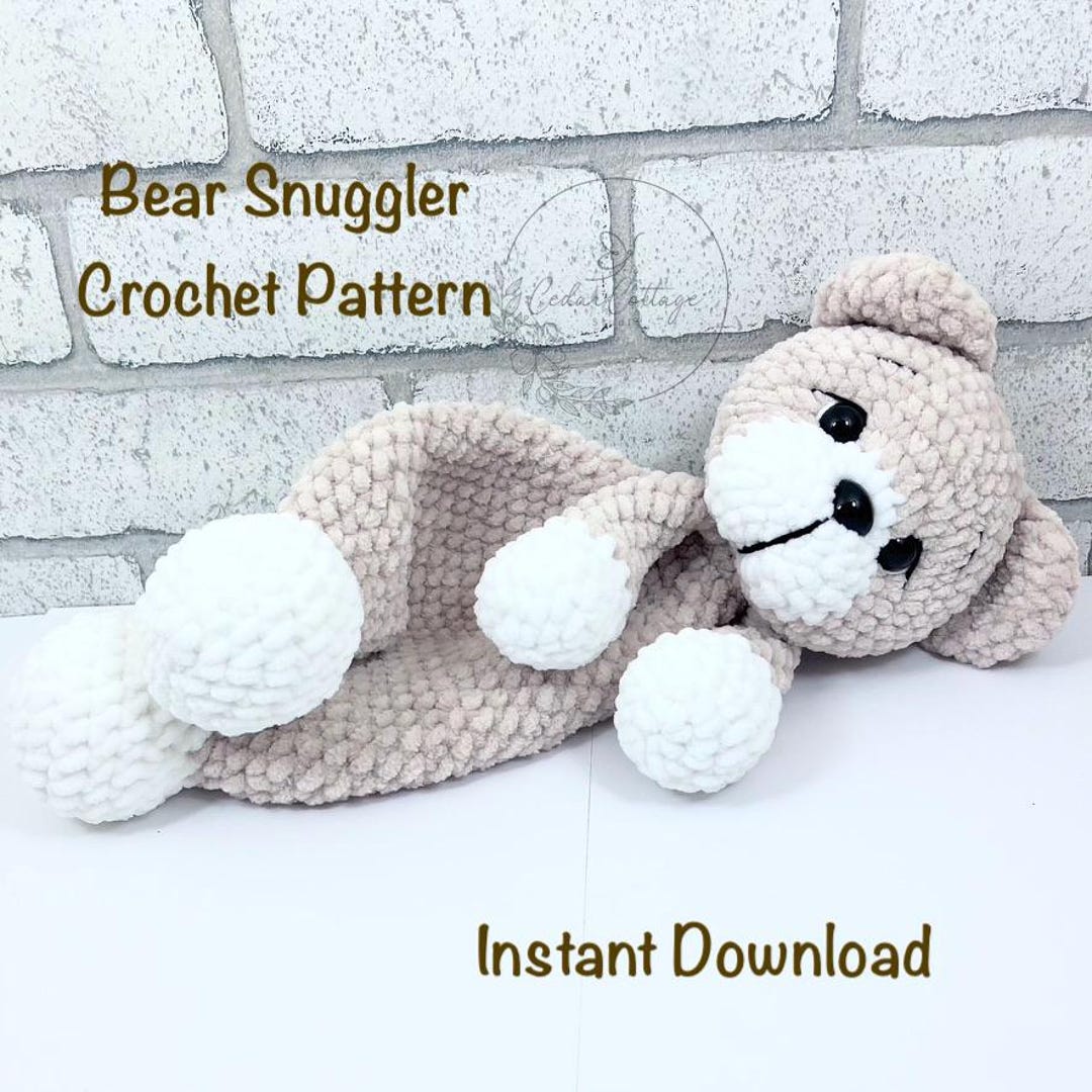 Crochet Bear Comforter Snuggler Pattern, Low Sew Amigurumi (PDF Pattern ...