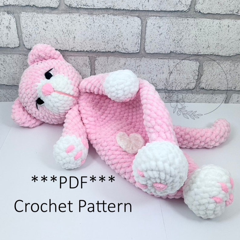 Crochet Pattern Cat Comforter Snuggler, PATTERN ONLY, Amigurumi ...