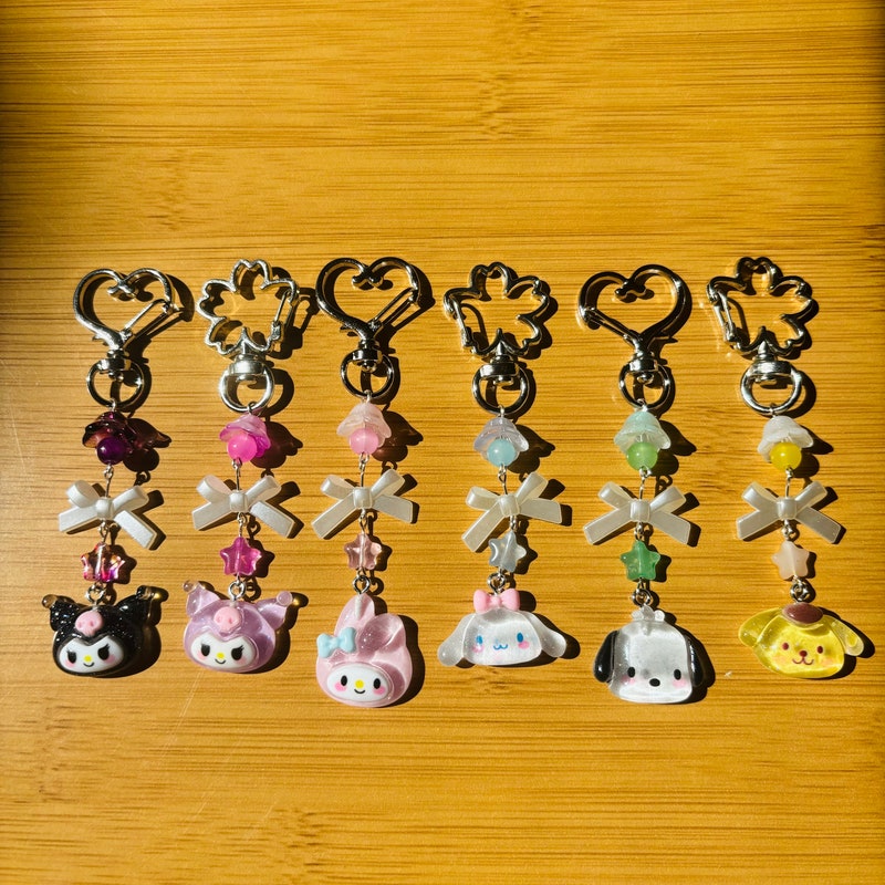 Hello Kittys Key Chain - Etsy