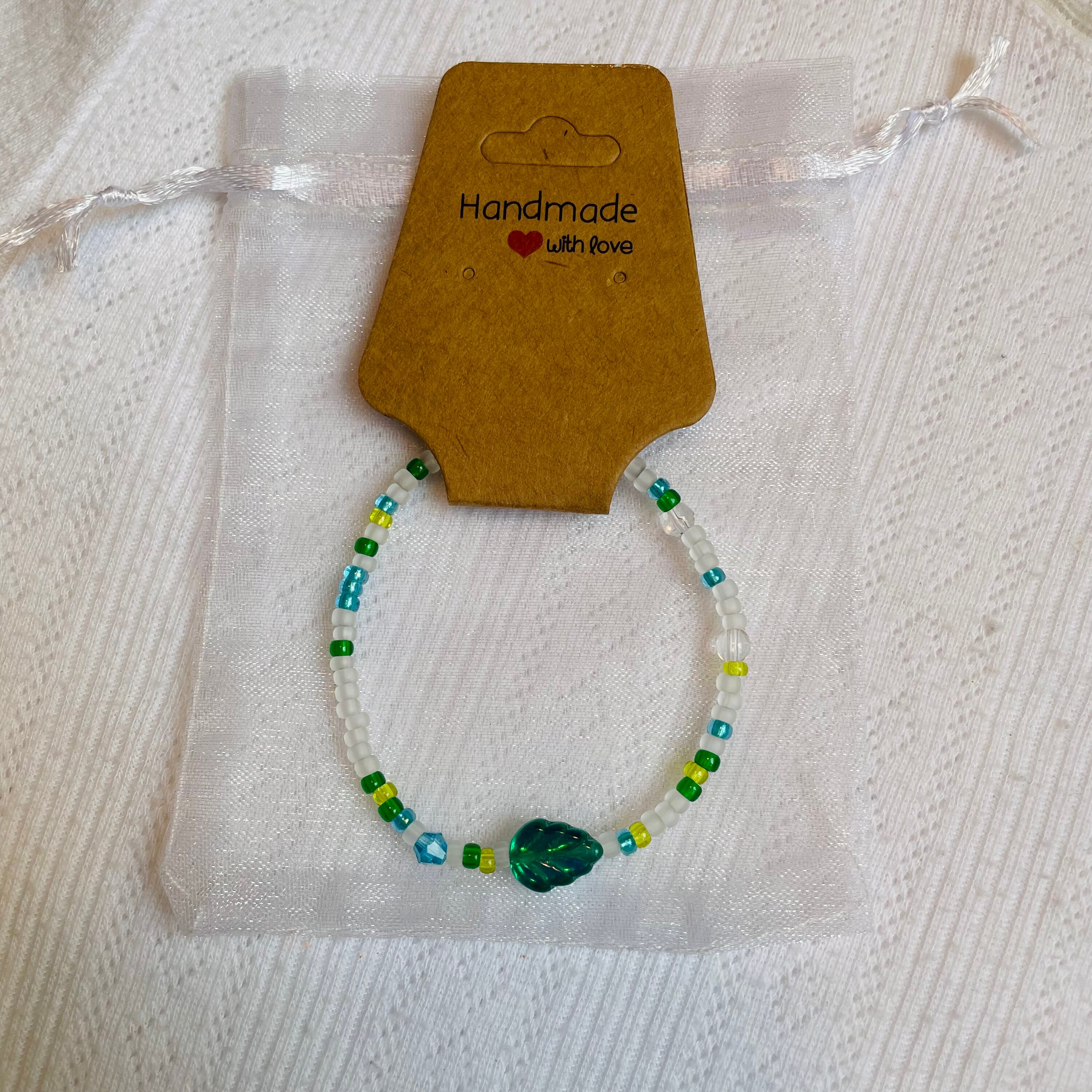 Handmade Glass Seed Bead Y2k Friendship Good Luck Stretch Bracelet - Etsy