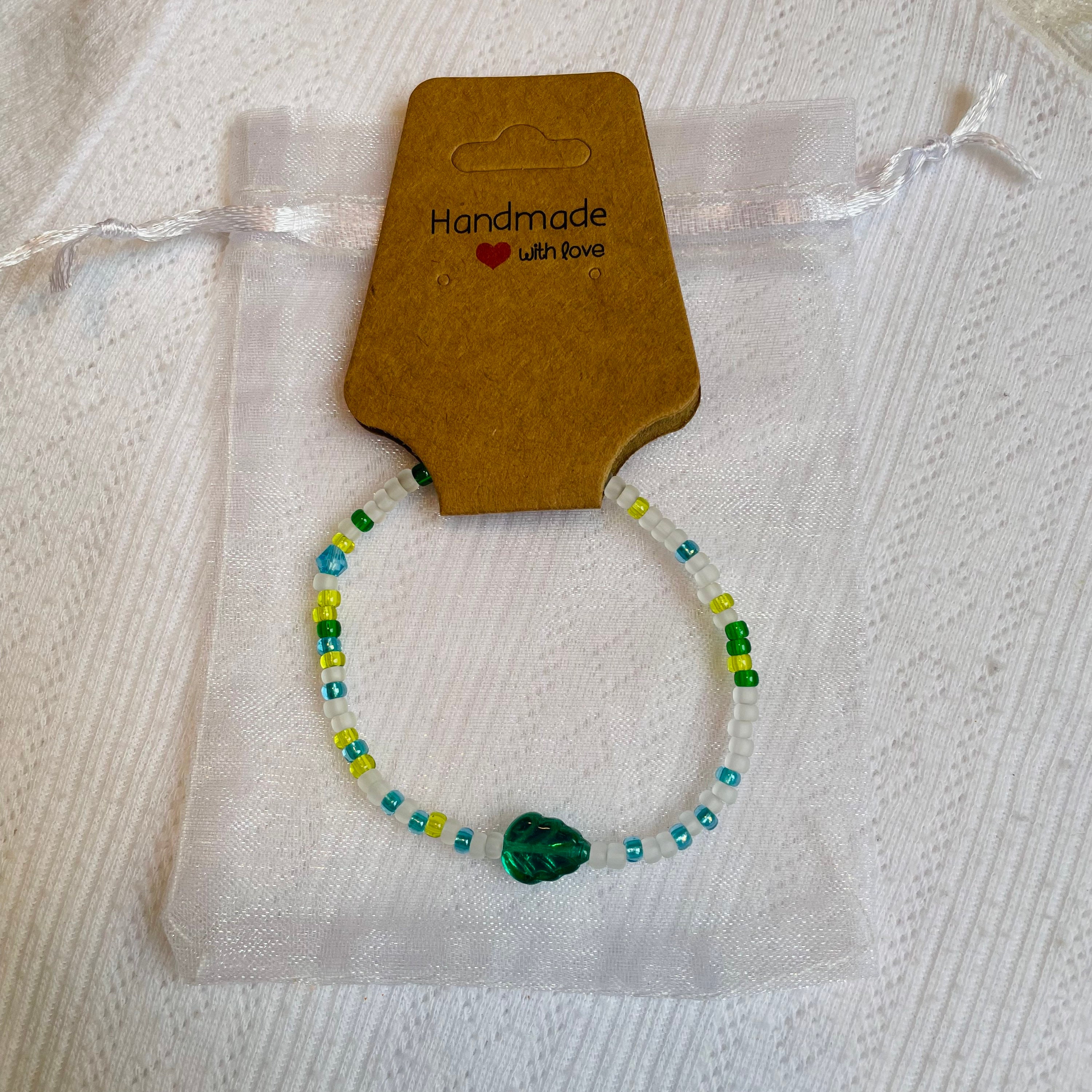 Handmade Glass Seed Bead Y2k Friendship Good Luck Stretch Bracelet - Etsy