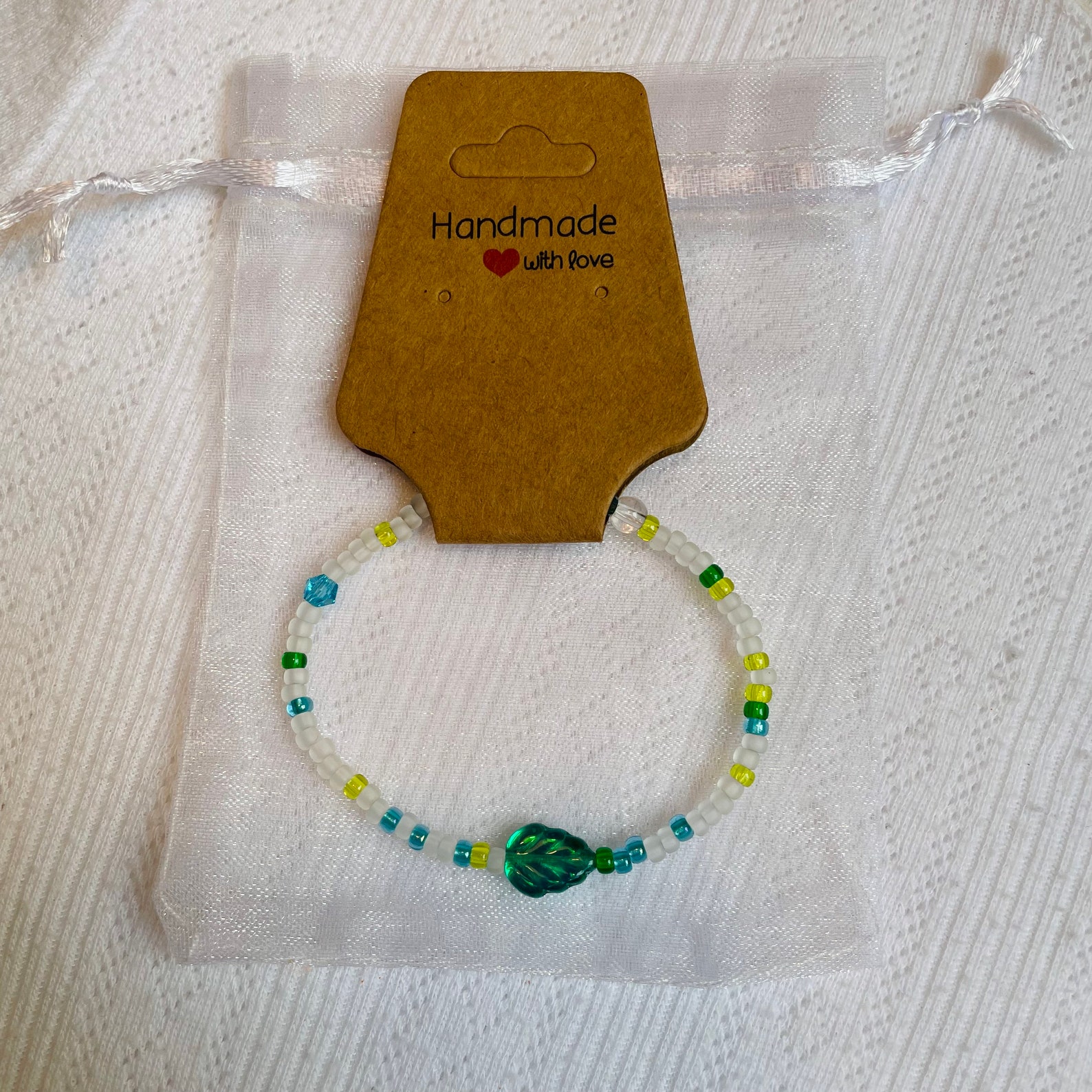 Handmade Glass Seed Bead Y2k Friendship Good Luck Stretch Bracelet - Etsy