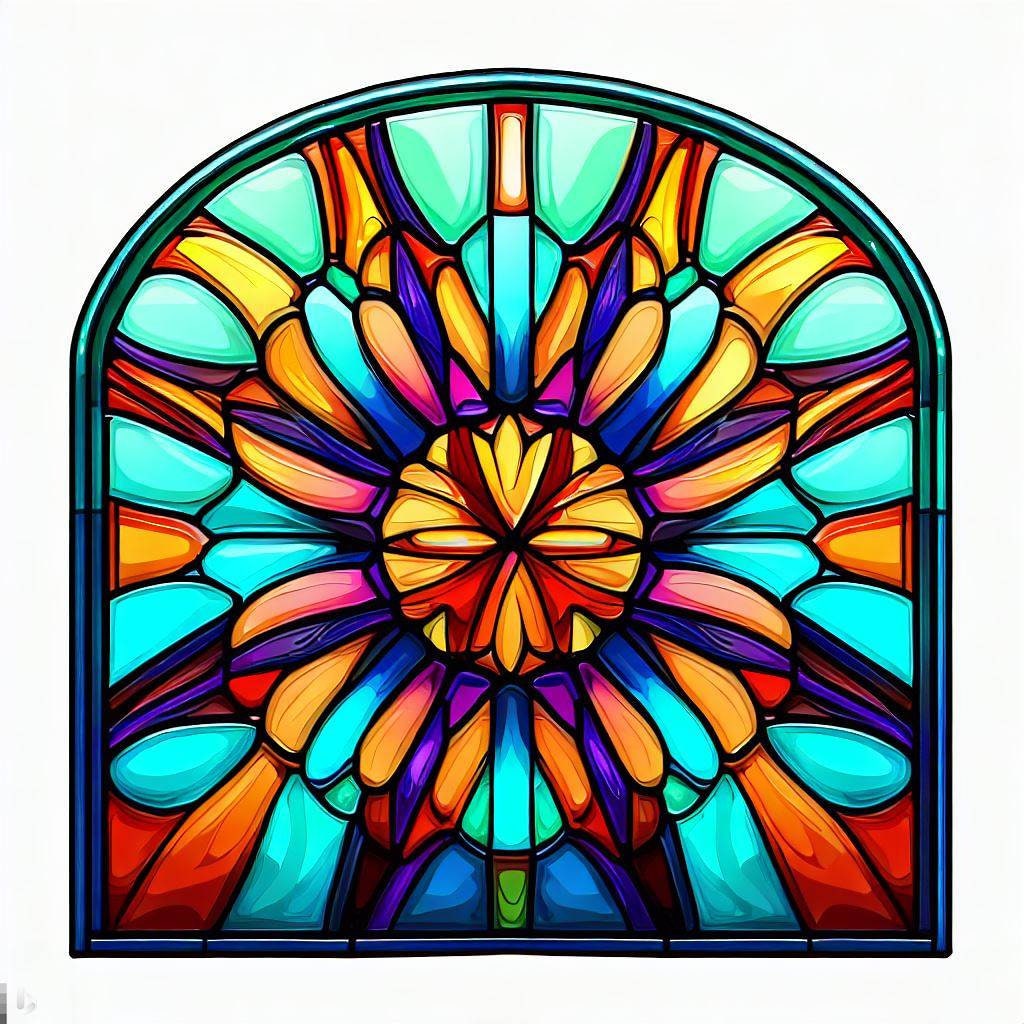 Stained Glass Windows Clip Art - Etsy