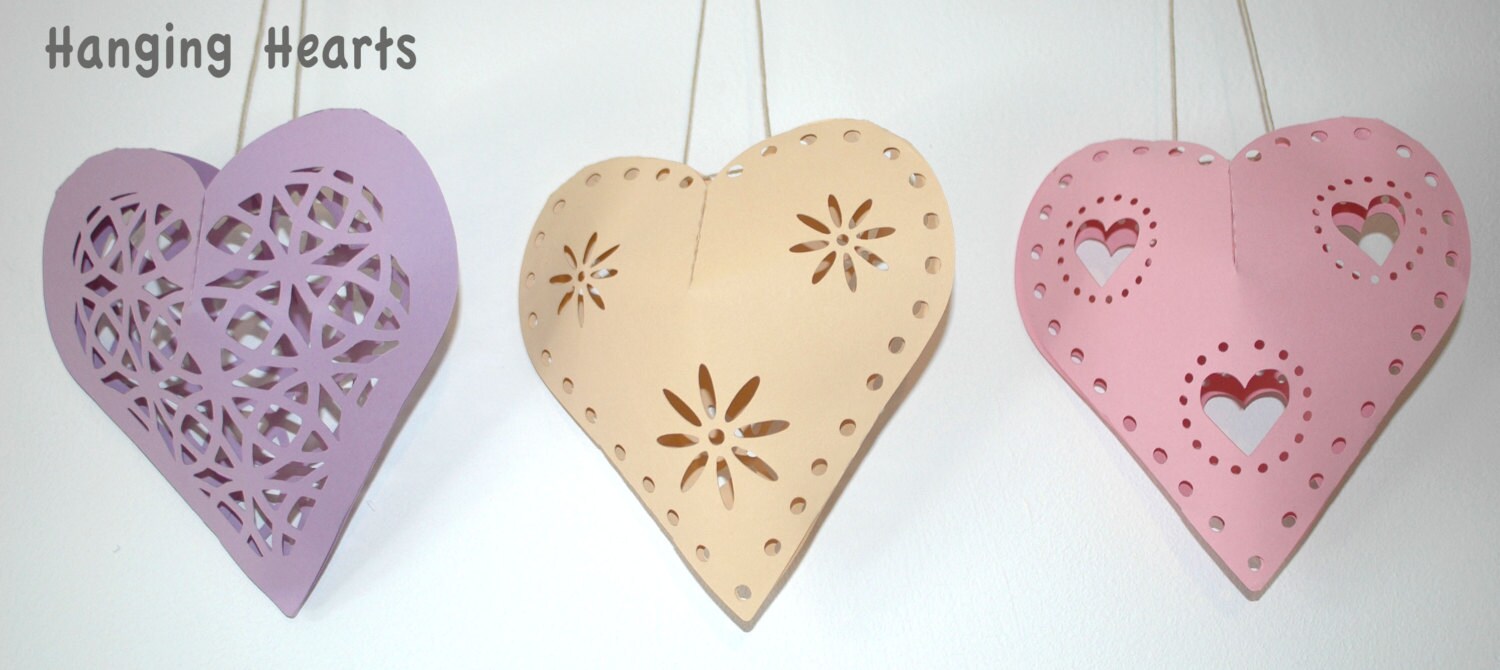 Beautiful Hanging Heart 3D SVG File - Etsy