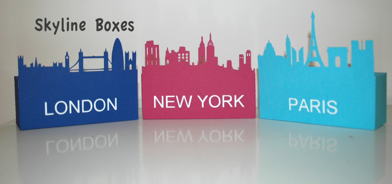 Stylish City Skyline Box 3D SVG File - Etsy UK