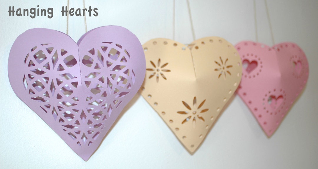 Beautiful Hanging Heart 3D SVG File - Etsy