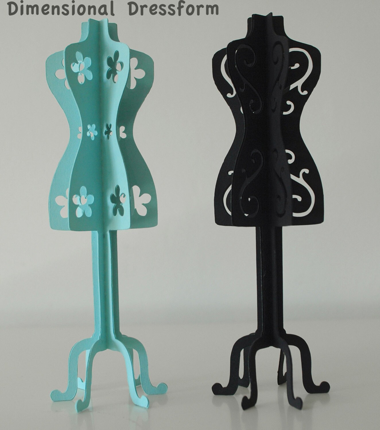 Stylish Dimensional Dressform 3D SVG Cutting File - Etsy