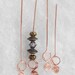 Bare Copper Head Pins 4, Handmade Double Loop Swirl, Head Pins, Fancy ...