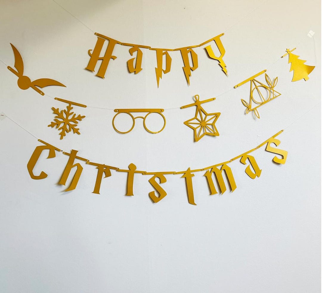 Happy Christmas Inspired Christmas Banner - Elevate Your Festive Decor ...