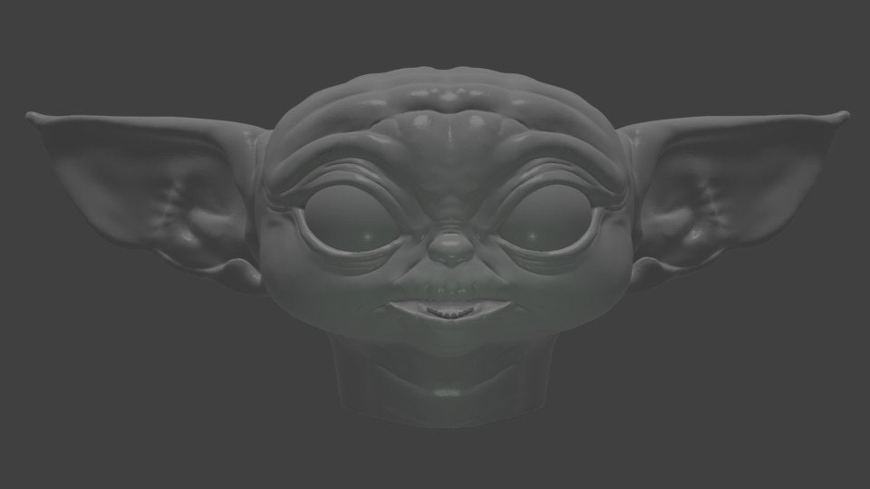 Baby Yoda Screen Accurate DIGITAL FILE SET (head and Arms) - Etsy