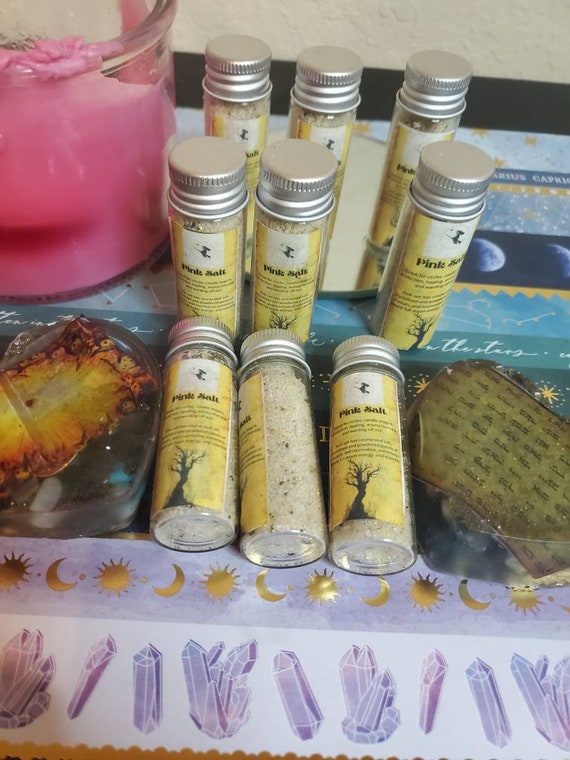 Pink salt protection salt circle casting salt ritual salt | Etsy