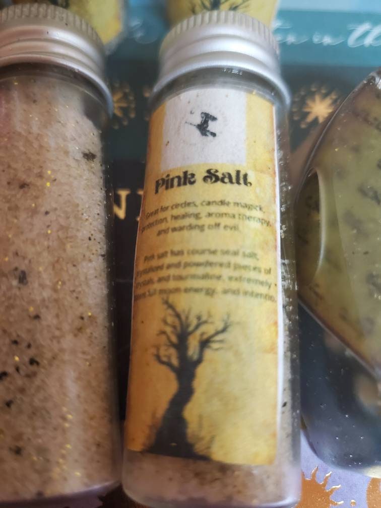 Pink salt protection salt circle casting salt ritual salt | Etsy