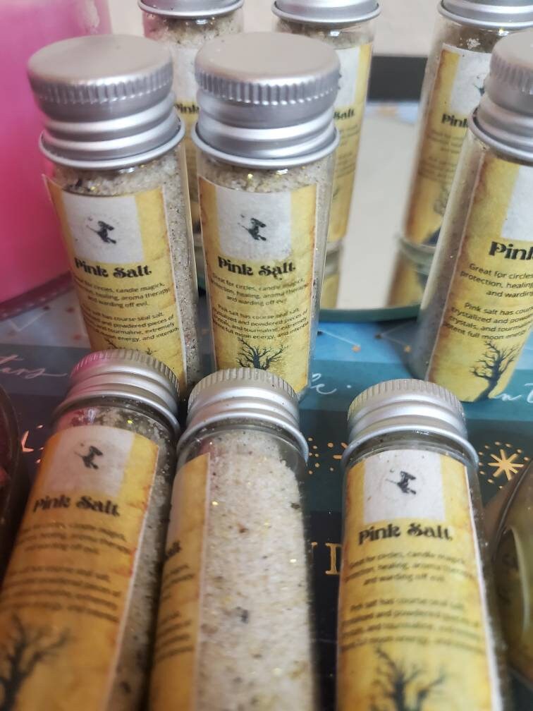 Pink salt protection salt circle casting salt ritual salt | Etsy