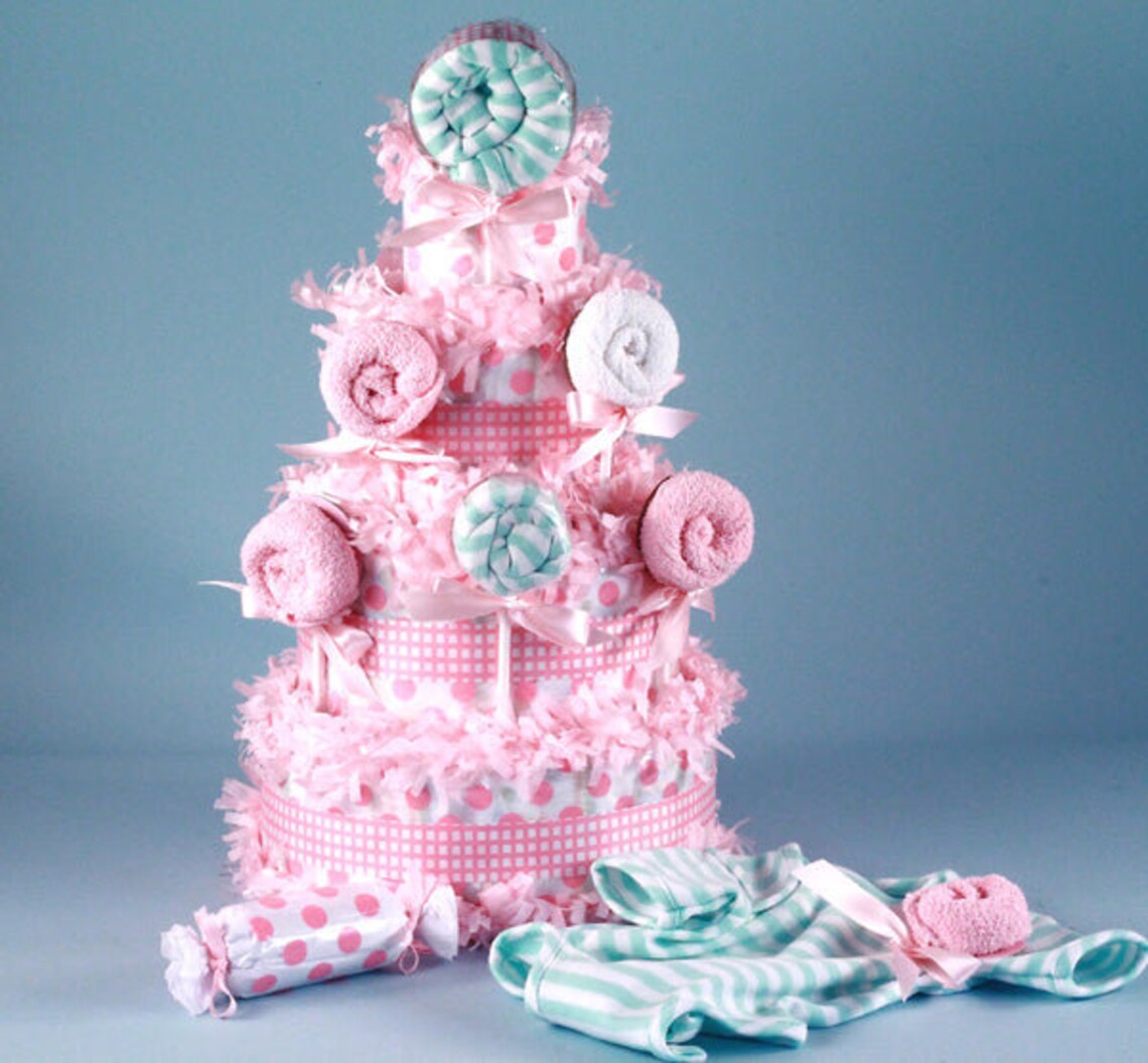 Tasty as a Lollipop Diaper Cake Gift for Baby Boy or Baby Girl - Foodie ...