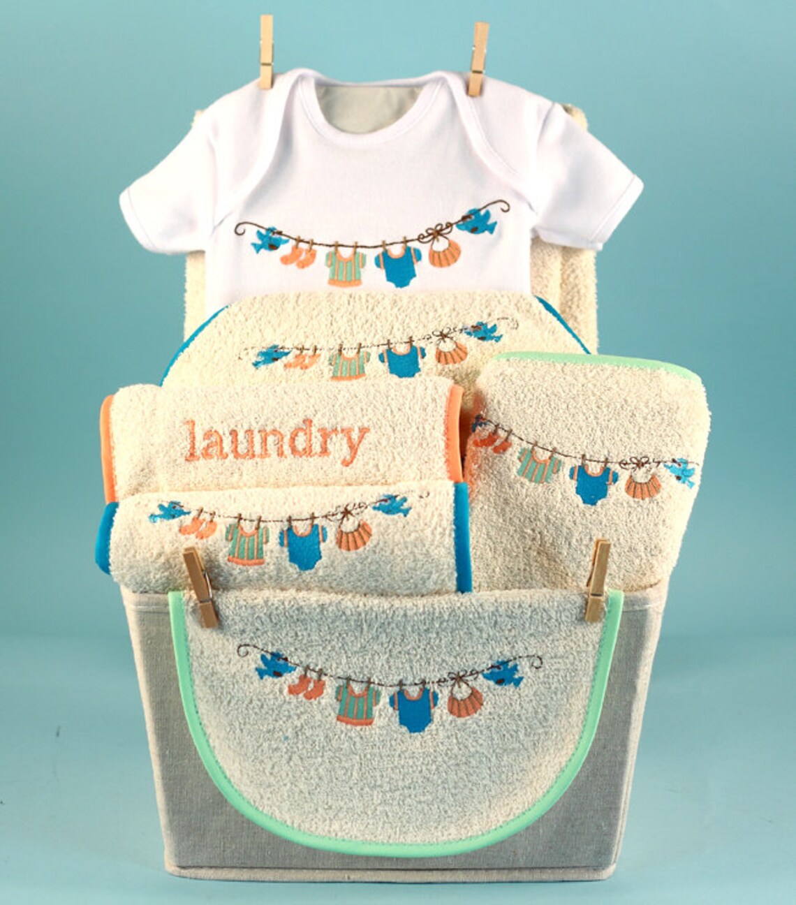 Unique Baby Gift Basket...baby's Laundry - Etsy