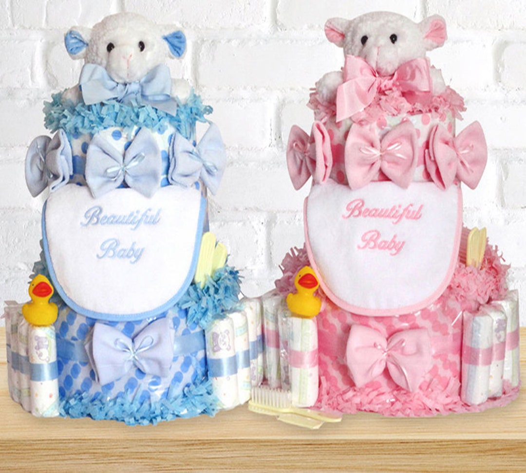 Beautiful Baby Layette Diaper Cakes for Boys or Girls - Baby Shower ...