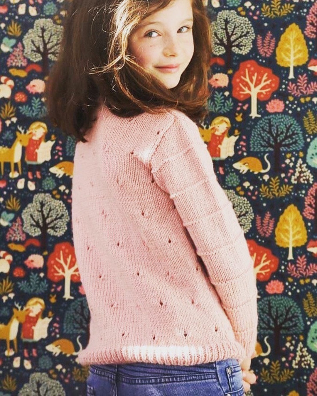 Eyelet Sweater Pattern - Knitting Pattern 112 - Knits Sizes 3m - 8y - Etsy