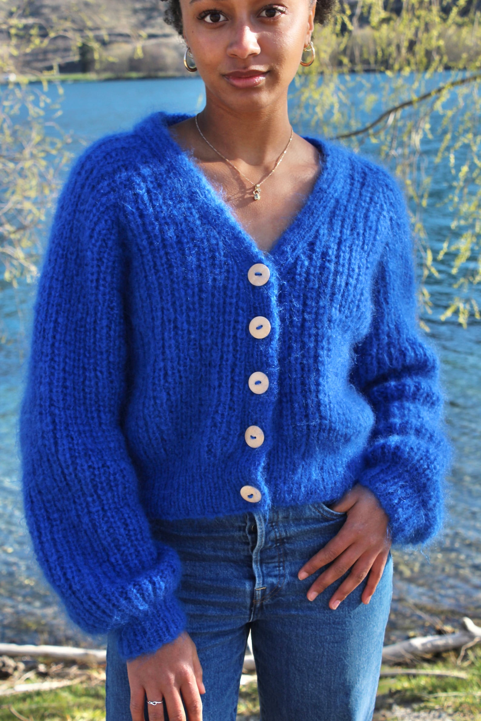 Vanessa Fisherman's Rib Cardigan- Knitting Pattern 163 - Knits Adult ...